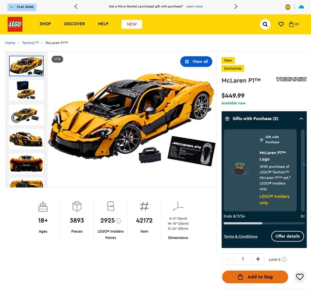 Lego Store Component Library